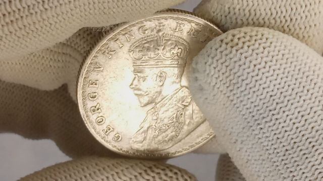 Индия - Британская 1 рупия 1913 года.