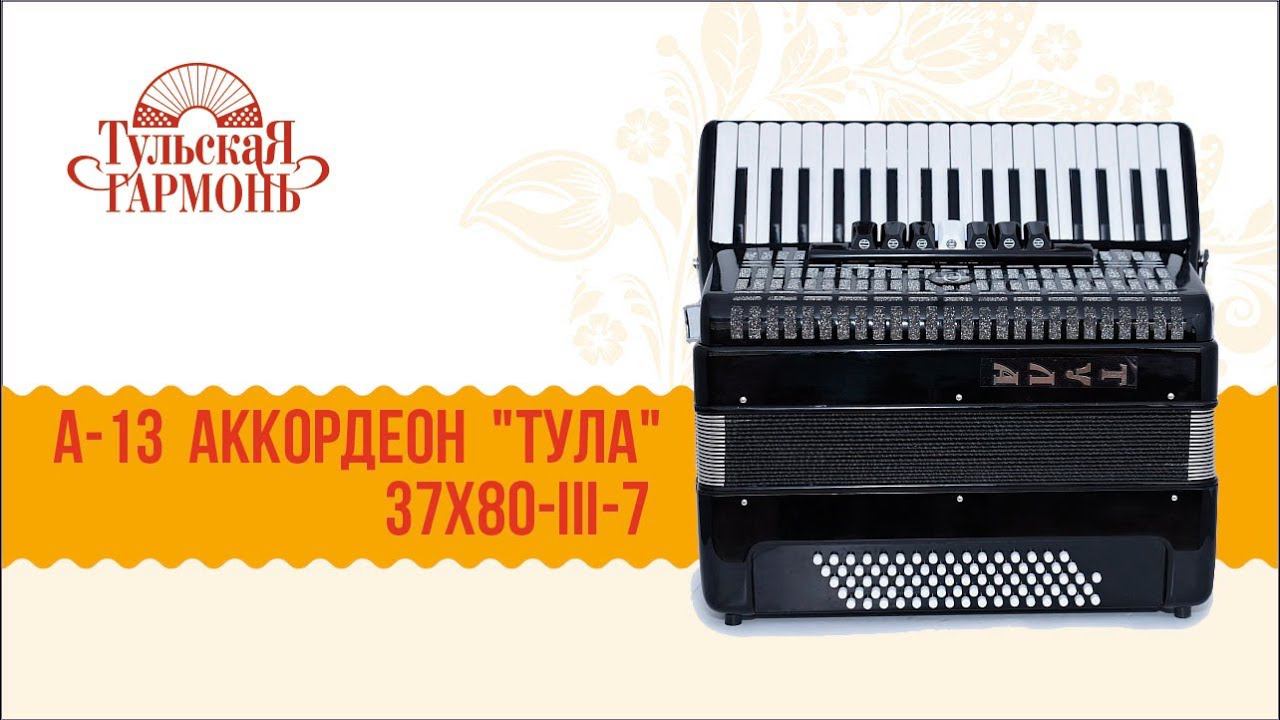 А-13 АККОРДЕОН  "ТУЛА" 37Х80-III-7