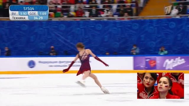 Дарья Усачева. Короткая программа. Кубок 1 канала 2021.