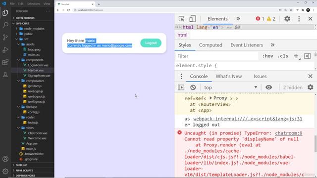 13 - PROJECT BUILD - Live Chat Room with Authentication