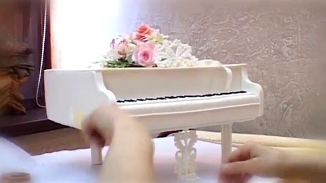 Свадебный торт Белый рояль (Wedding cake White Grand piano)