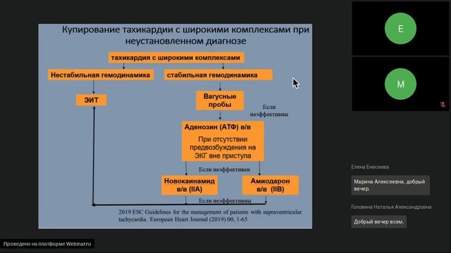 Енисеева ЕС Тахиаритмии