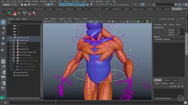 02 03 Finishing the Muscle Rig