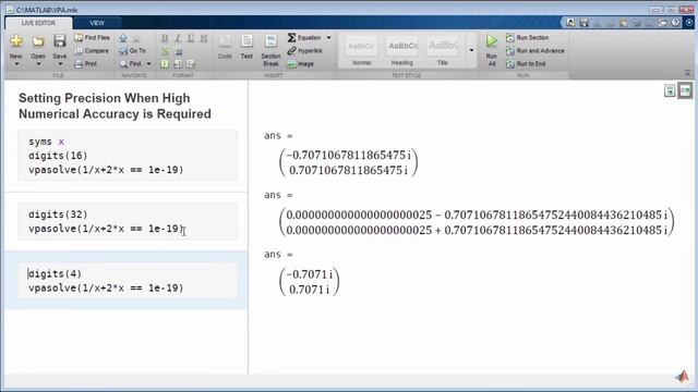 Обзор набора инструментов Symbolic Math Toolbox