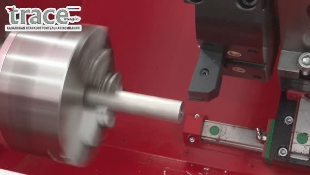 Автосмена на токарном станке с ЧПУ ТМТС-106 - обработка Д16Т (Trace-Magic)