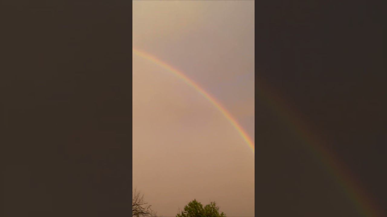 Апрельская радуга. #природа