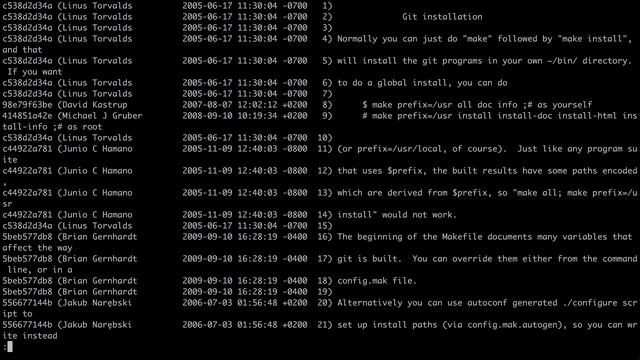 6.6 Git – Просмотр – Кто написал эту строку_ git blame (1080p)