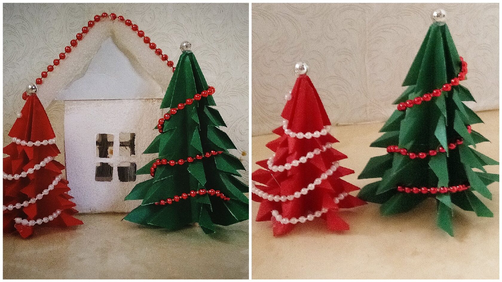 Ёлочки из бумаги для новогоднего декора быстро и просто