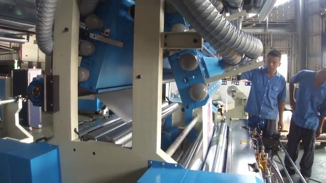 Флексографическая машина JH_FF-20160BDP. Печать 2+0. Ламинированный ПП, спанбонд