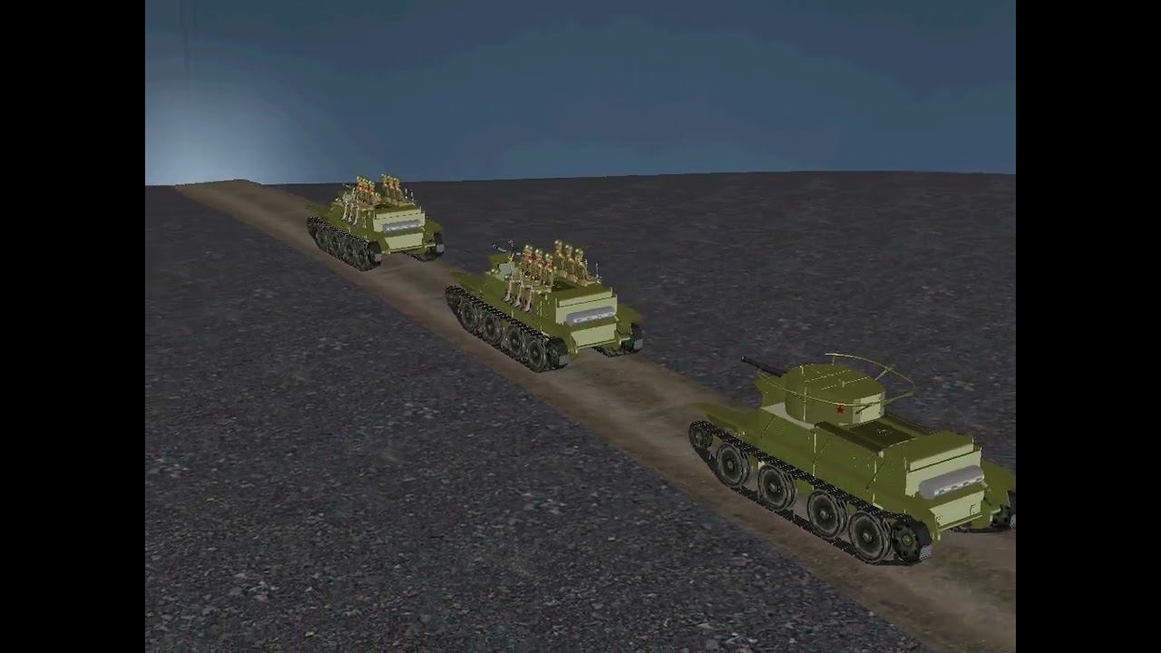 Разведвзвод на танках БТ