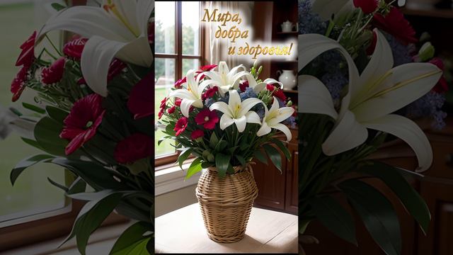 Шикарный букет от Нейросети / AI Art: The Gorgeous Bouquet - M014