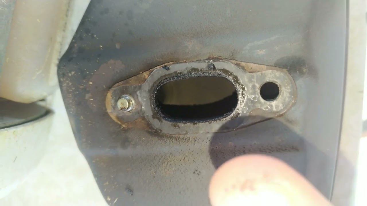 Нагар в выхлопе после обкатки stihl fs450