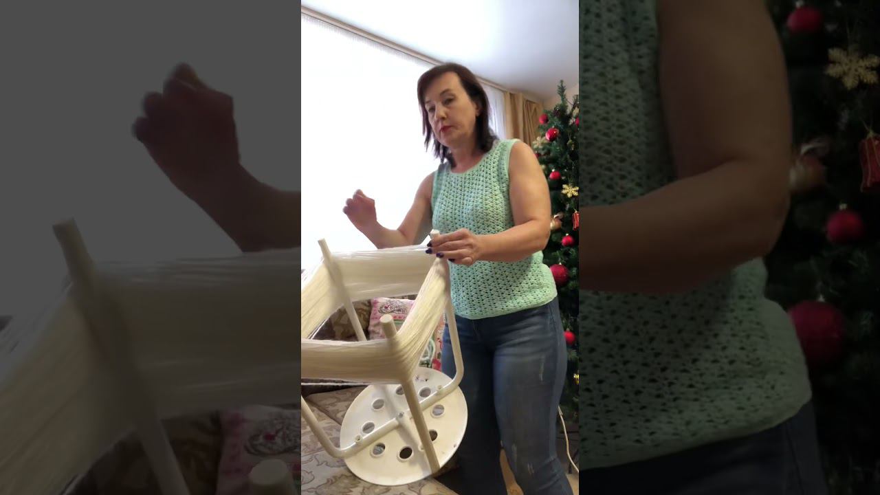 Как я выпрямляю пряжу.