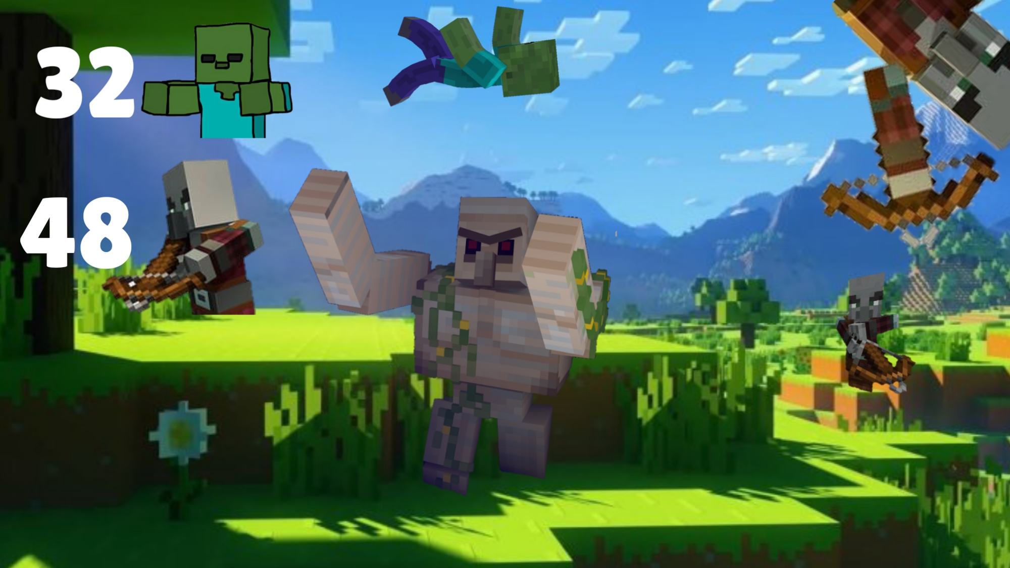 Сколько голем может победить врождебных мобов в майнкрафте. Эксперименты в майнкрафте. МаЗи.