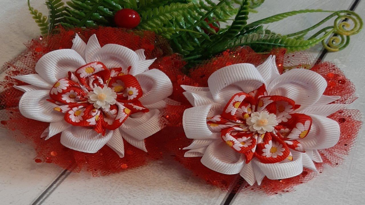 МК. Такие жгучие, оригинальные и очень,очень  красивые бантики из репсовой ленты.