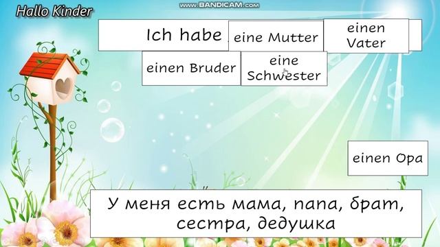 Составляем предложения по теме "Семья""