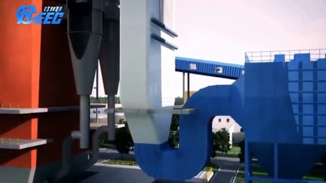 Угольная тепловая электростанция с котлами циркулирующего кипящего слоя