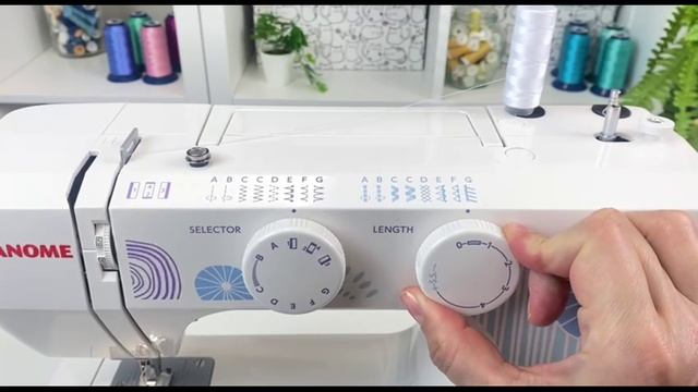 Janome XV-7. Выполнение петли-полуавтомат (за 4 шага)