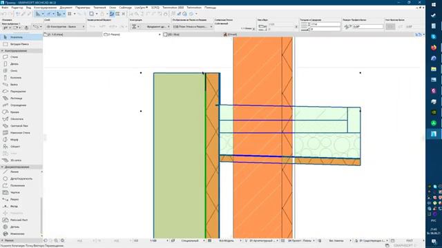 Использование сложного профиля ПЕНОПЛЭКС с модификаторами смещения в ArchiCAD