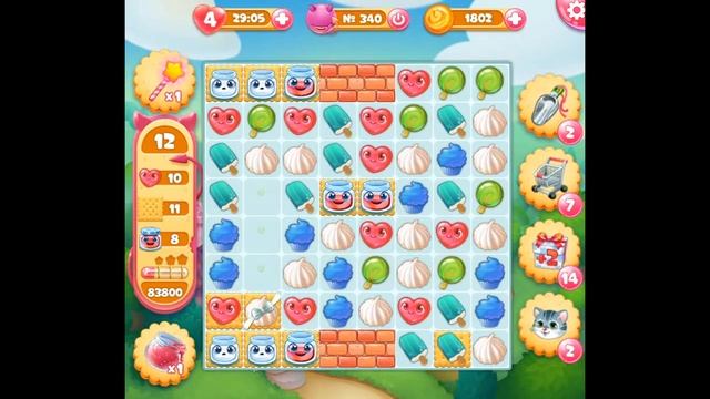 Малиновый джем как пройти сложный 340 уровень