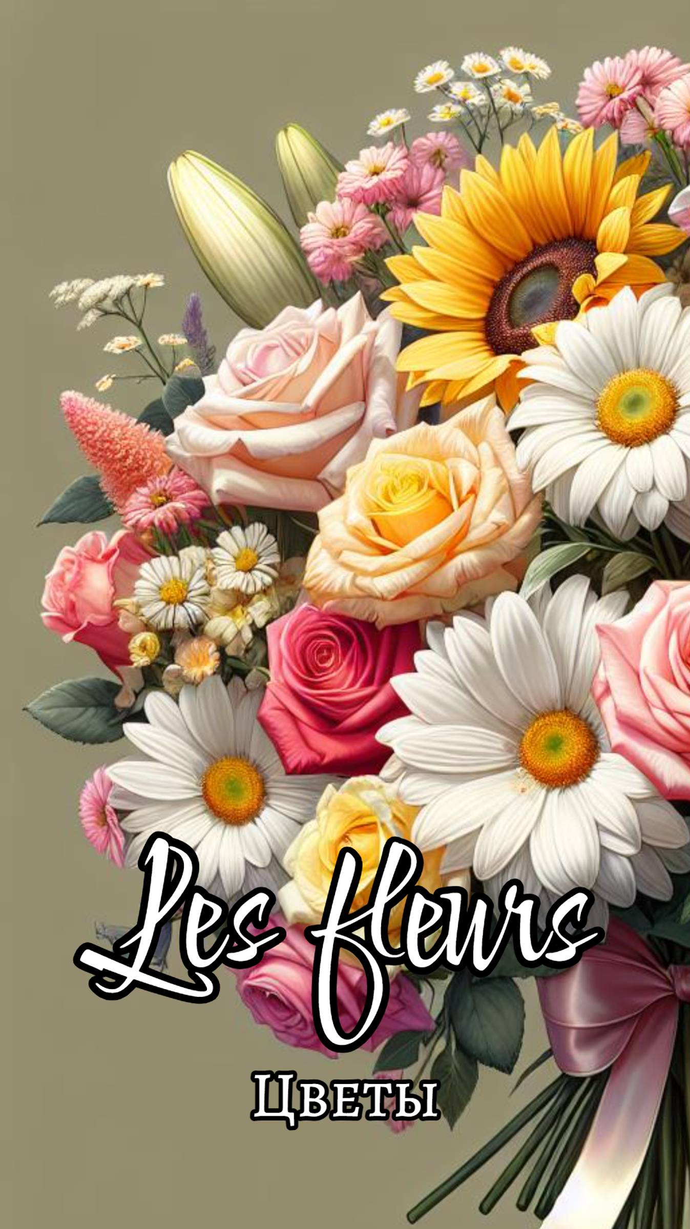 Цветы на французском / Les fleurs en français