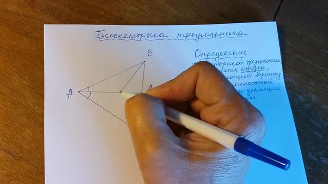 Геометрия 7 класс. Биссектриса. Биссектриса треугольника.
