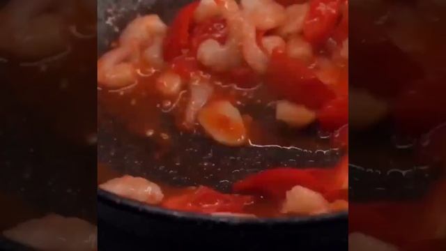 Паста с креветками