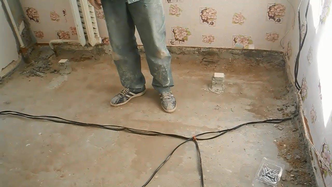 Как своими руками, провести НОВУЮ ПРОВОДКУ в квартире, в полу