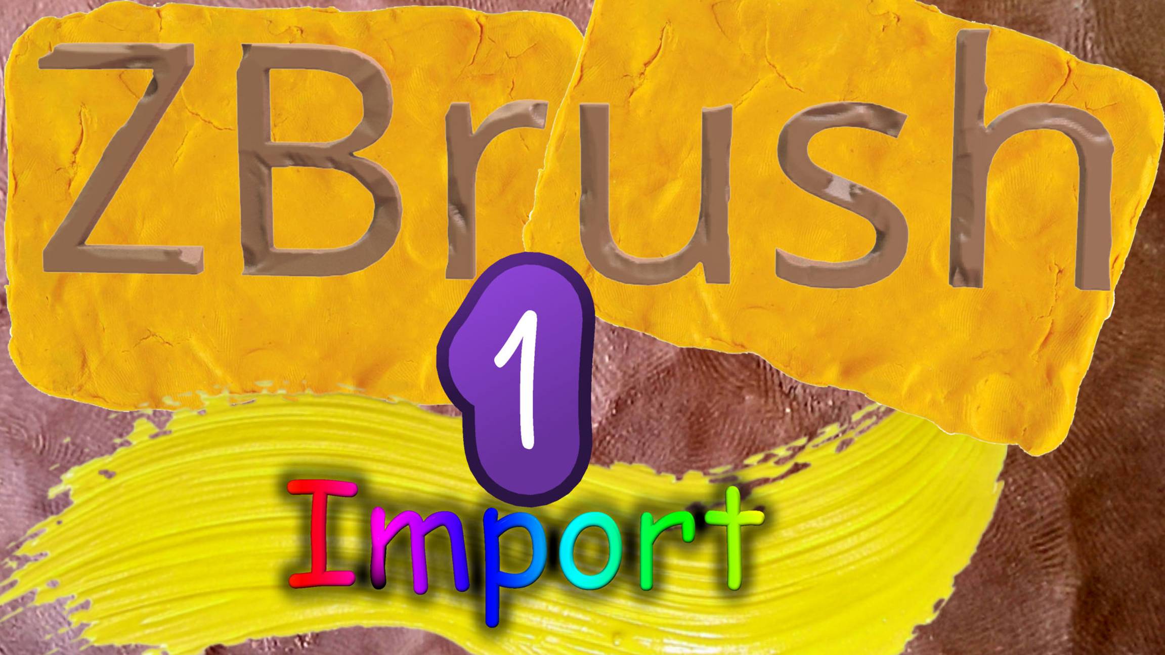 ZBrush (Вариант 1 из 2) - Импорт объектов с несколькими текстурами