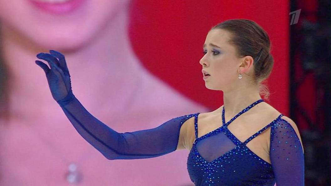 Камила Валиева - Короткая программа Intersteller Контрольные прокаты сборной России 2022/23 г.