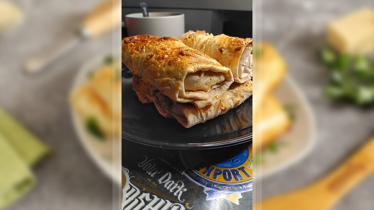 Бырики | Холостяцкие пирожки из лаваша с яйцом и луком