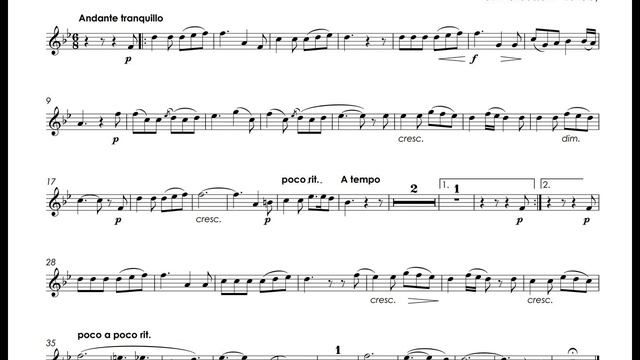 Мендельсон - На крыльях песни - минусовка для трубы