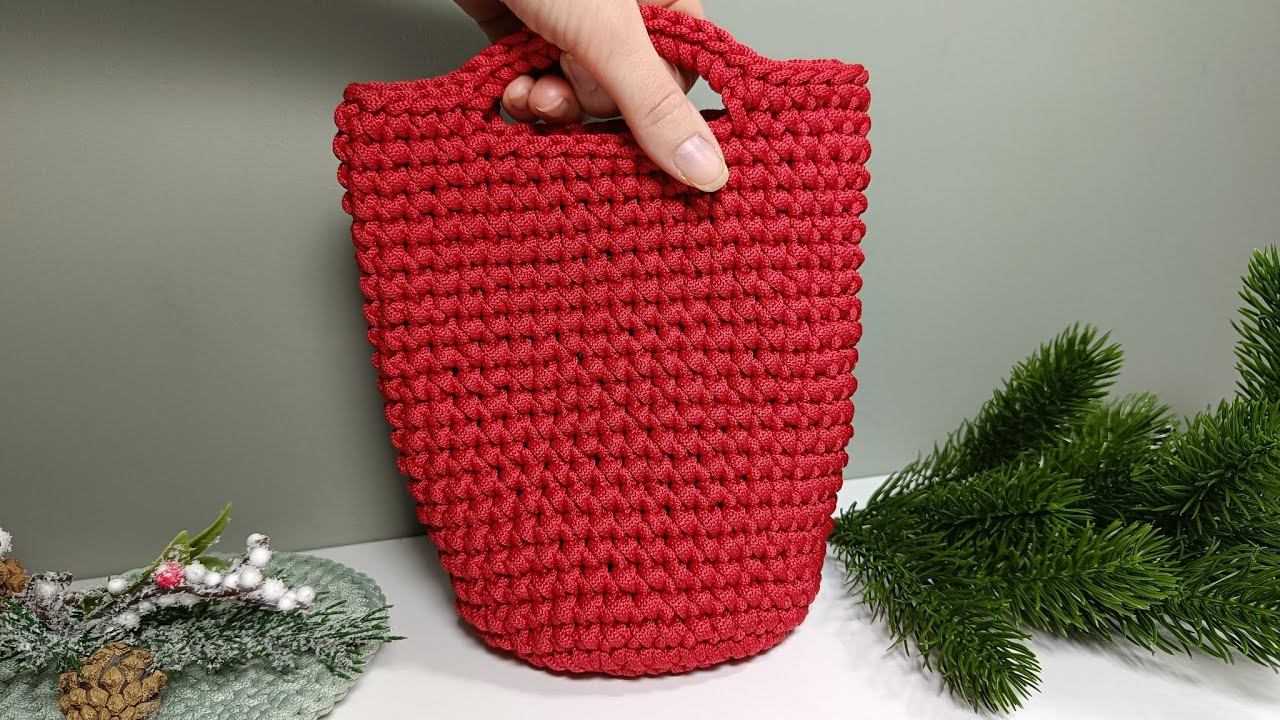 Мини сумочка крючком