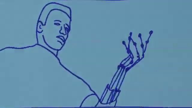 Terminator-2 tribute in simple pics & 8-bit melody on videoclip