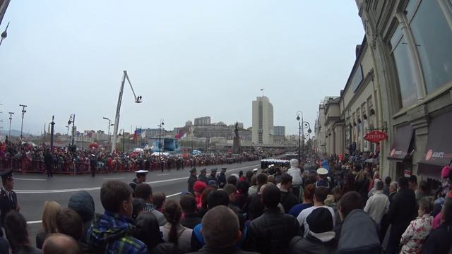 Владивосток 9 мая 2015 Парад (первый фрагмент).