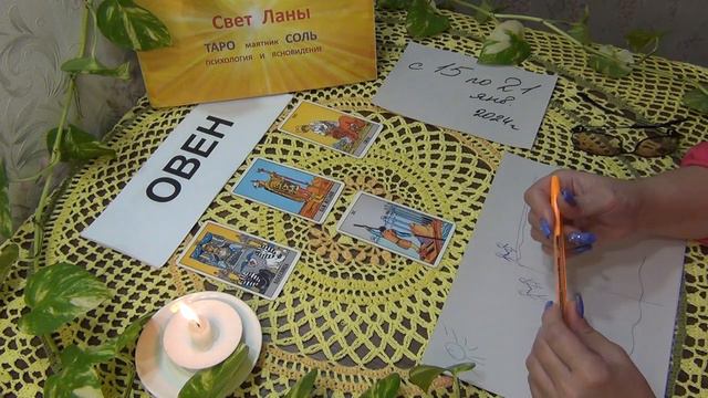 1 - ОВЕН - прогноз ТАРО - с  15.01.2024г. по  21.01.2024г. + Послание от Высших Сил.