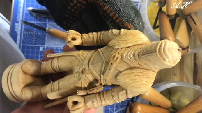 Резьба шахматной фигуры (СЛОН) 2 часть. (окончательная детализация фигуры)