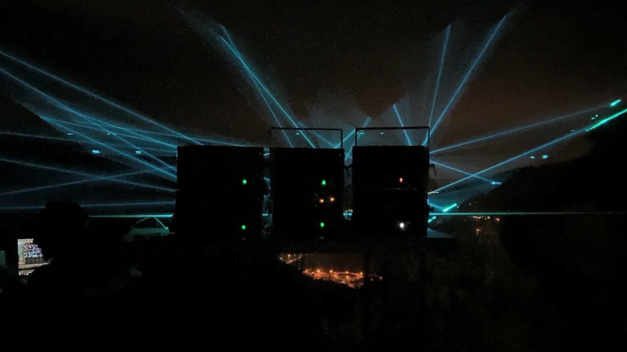 SKYPARK. RED BULL. ФОРМУЛА 1. Лазерная проекция и голографический куб.