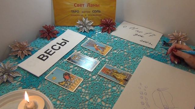 7 - ВЕСЫ - прогноз ТАРО - с  11.12.2023г. по  17.12.2023г. + Послание от Высших Сил.