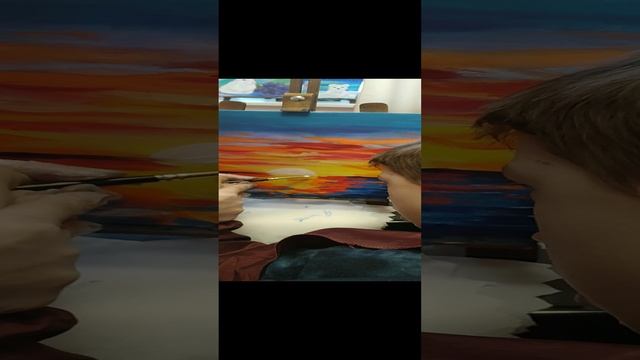 #Супер Влад# нарисовал картину в сакуре