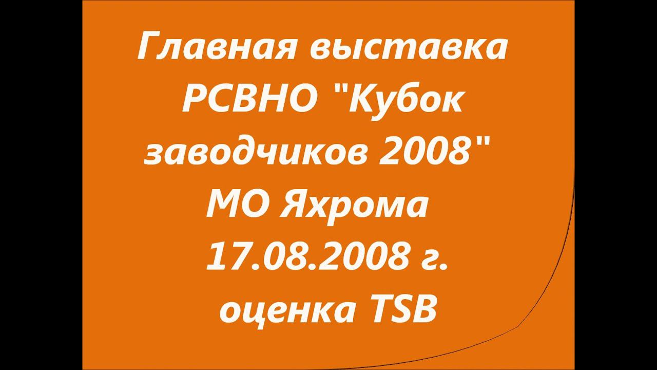 РСВНО "Кубок заводчиков" 17.08.2008 Яхрома