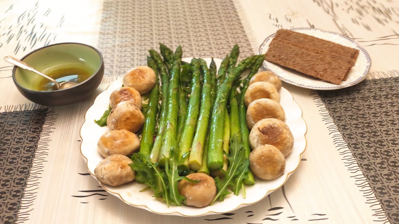 Вкусная, нежная, хрустящая спаржа в соусе!