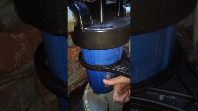 Магистральный фильтр для воды замена картриджа.