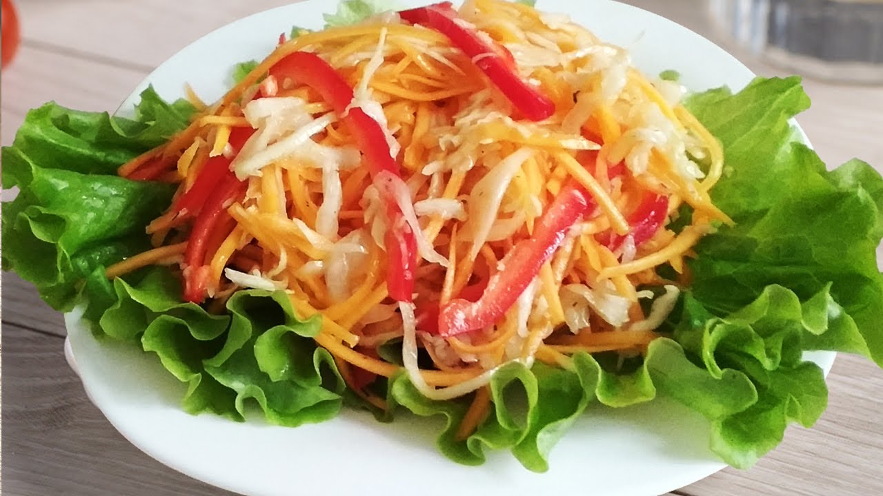 Простой и вкусный Салат из тыквы для диеты по снижению веса и для диабетика.mp4