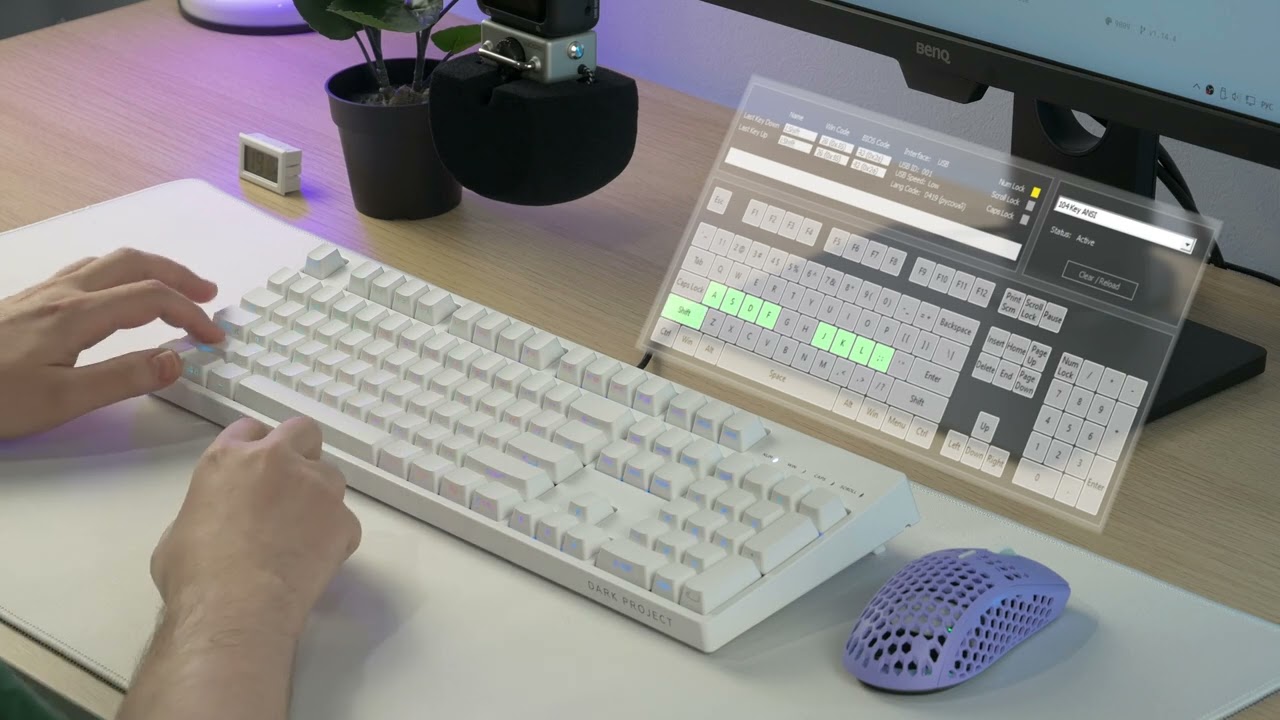 Тайпинг Dark Project KD1b + Gateron Red Optical