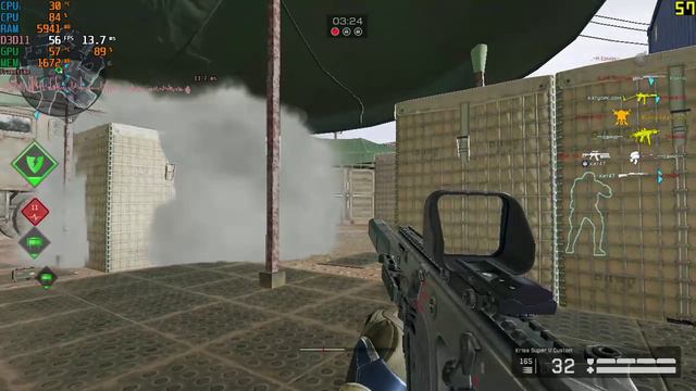 Warface (часть 1) - тест A8-5500 8 GB DDR3 GT 740 (2 GB DDR3)