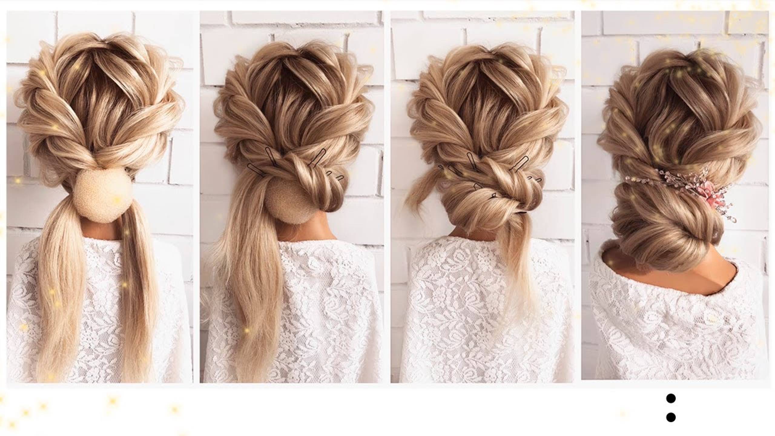 Низкий пучок с текстурной макушкой | Простая прическа в виде низкого пучка для длинных волос 💥💥