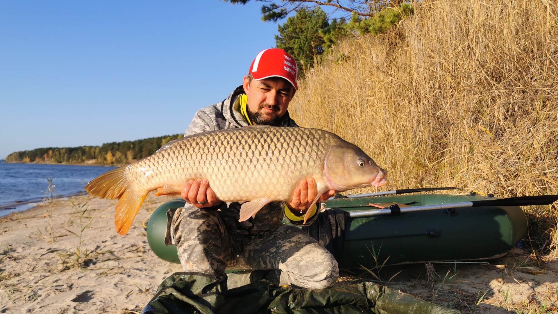 Вот это рыбалка! Сазан на Обском море. Настоящие монстры.
