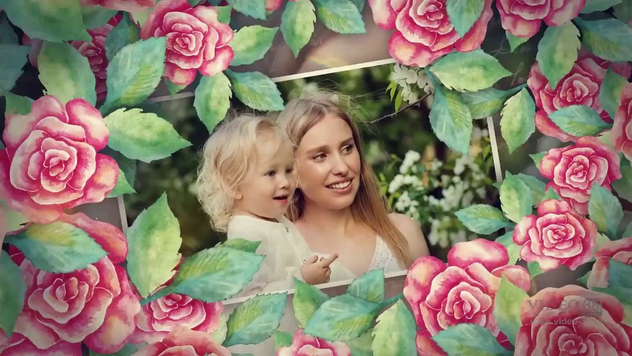 Красивое слайд-шоу из фотографий маме на день рождения. Поздравление маме с юбилеем