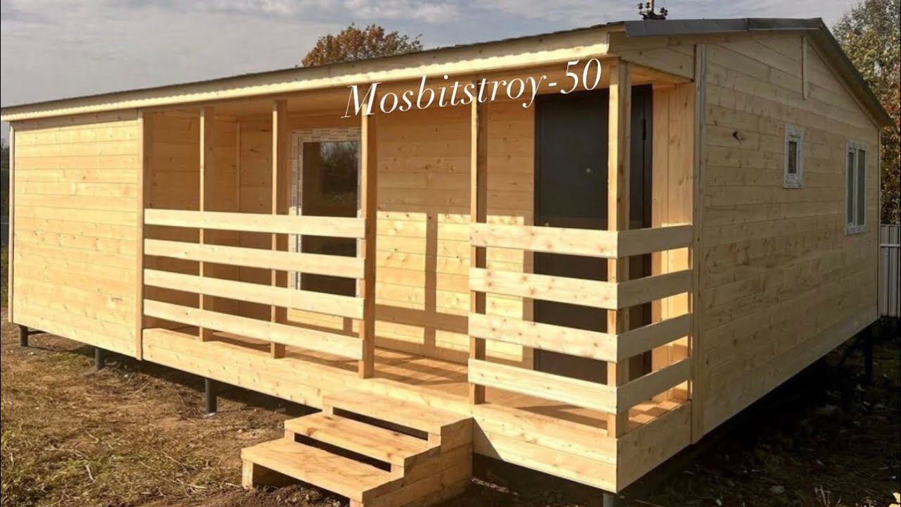 Обзор дачного домика 8х7м.